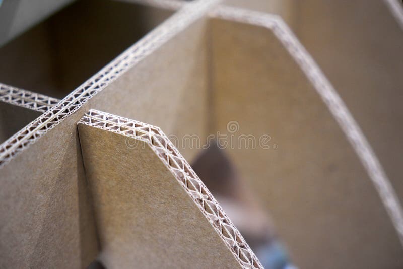 Image of Corrugated Cardboard. Stock Image - Image of materials ...