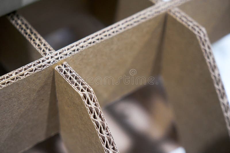 Image of Corrugated Cardboard. Stock Image - Image of materials ...