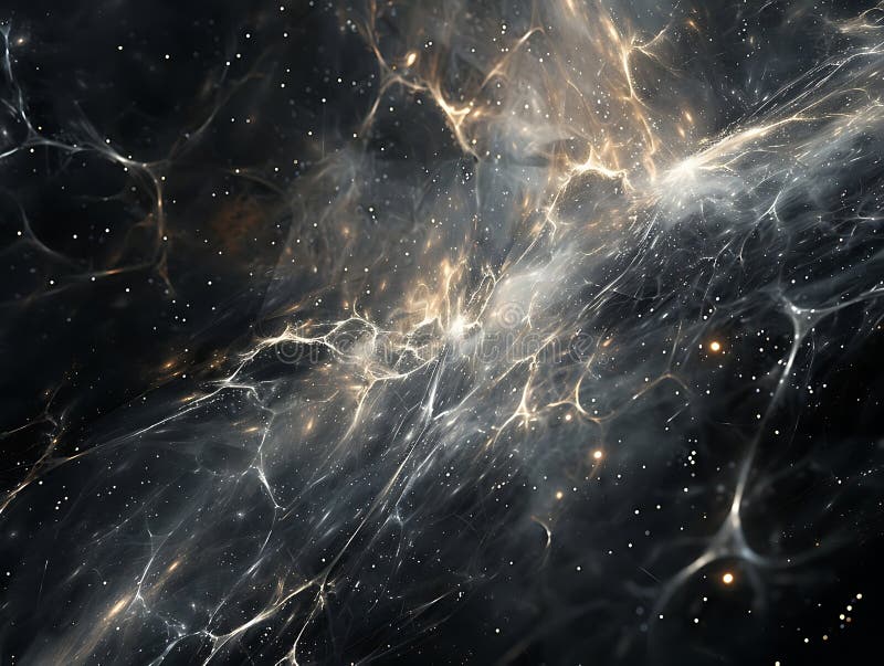 Cosmic Web Interconnected Abstract Background in Shades of Blue Purple ...