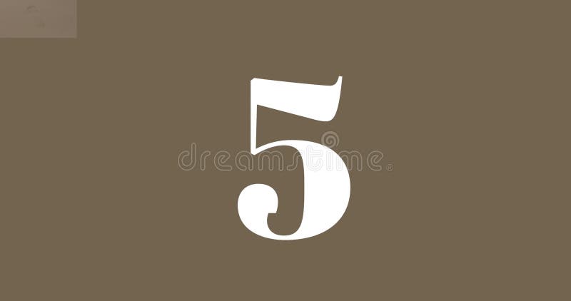 Image of Countdown on Brown Background Stock Illustration ...