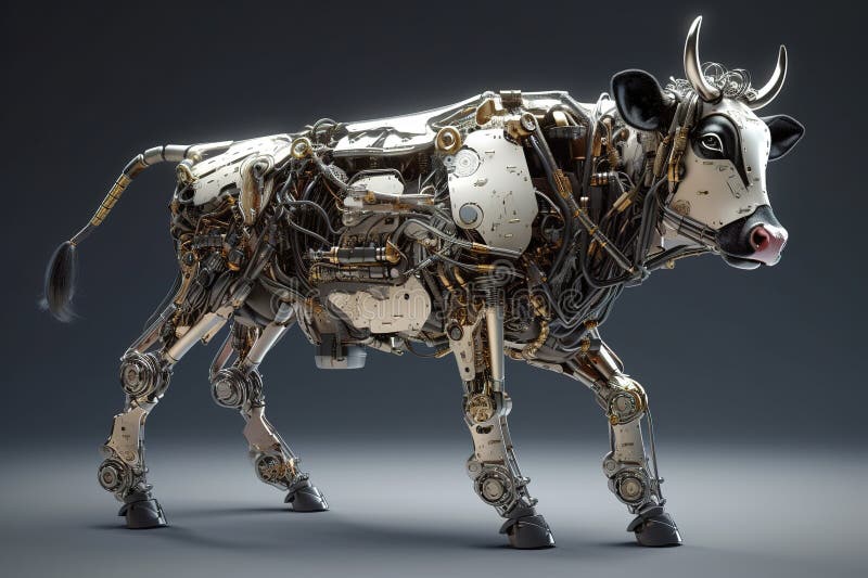 Cow Robot Stock Illustrations – 334 Cow Robot Stock Illustrations ...
