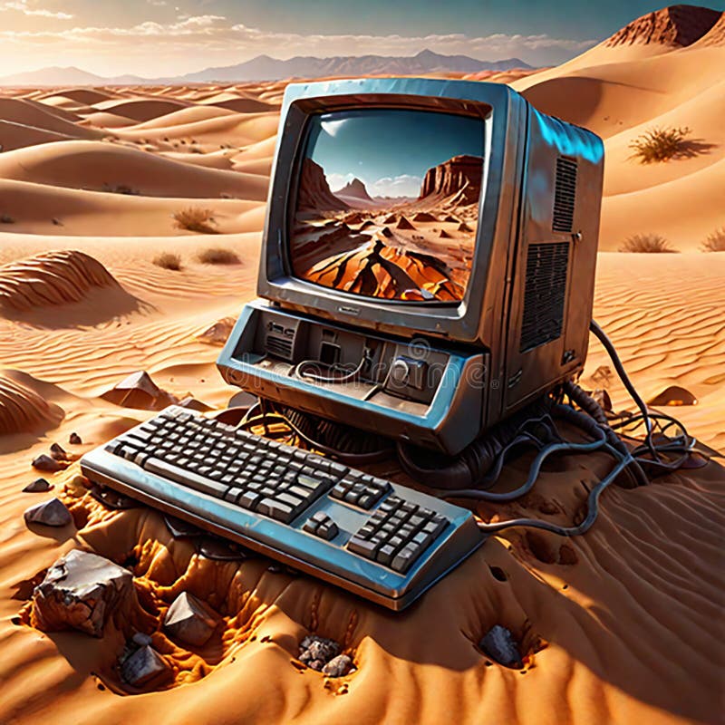 Broken Computer Server Cause Data Leak To Public Stock Illustration ...