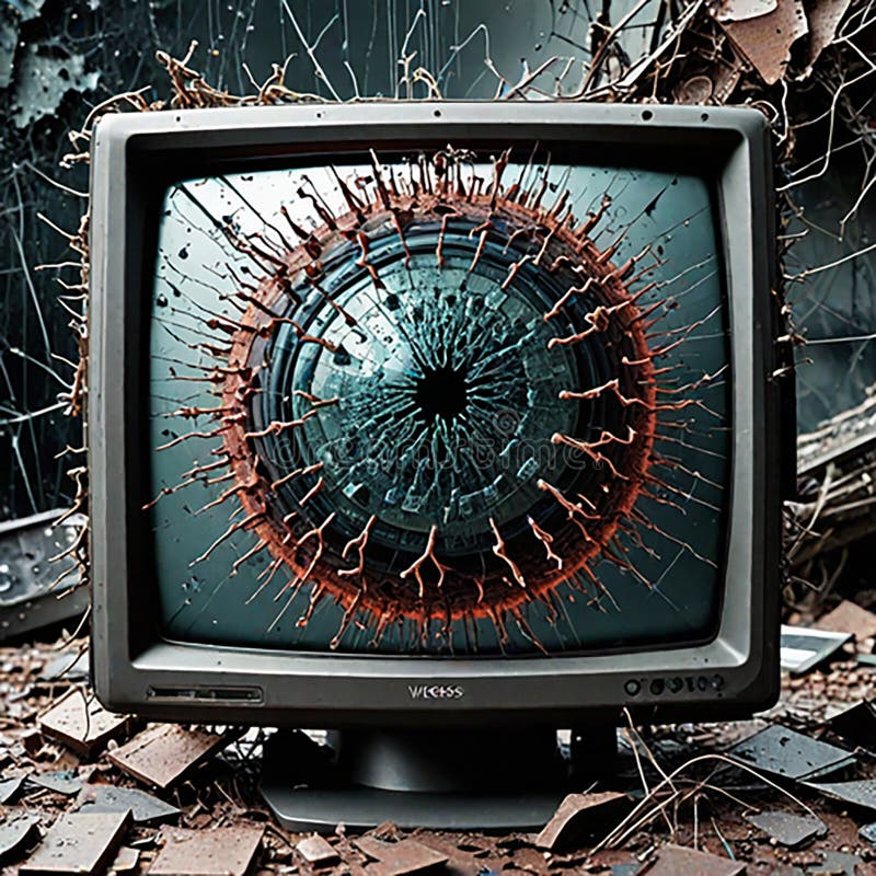 Ransomeware Robot Breaking into Computer Security Stock Illustration ...