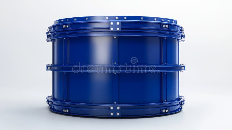 An Image Created in 3D Displays a Blue Water Container or Tank on a ...