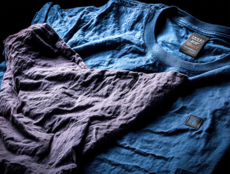 An Image of a Crumpled T-shirt on a Flat Surface Stock Image - Image of ...