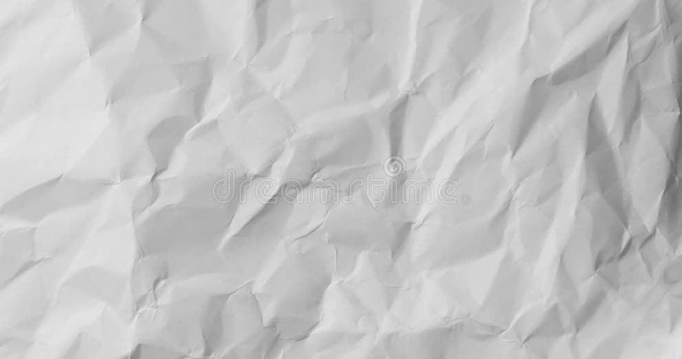 Image of Crumpled White Paper Moving on Seamless Loop Stock ...
