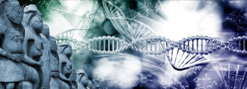 Image of Cult Sculptures Against the Background of an Abstract Image of ...