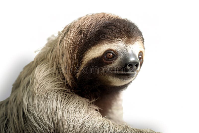 Image of a Cute Sloth on White Background. Wildlife Animals ...