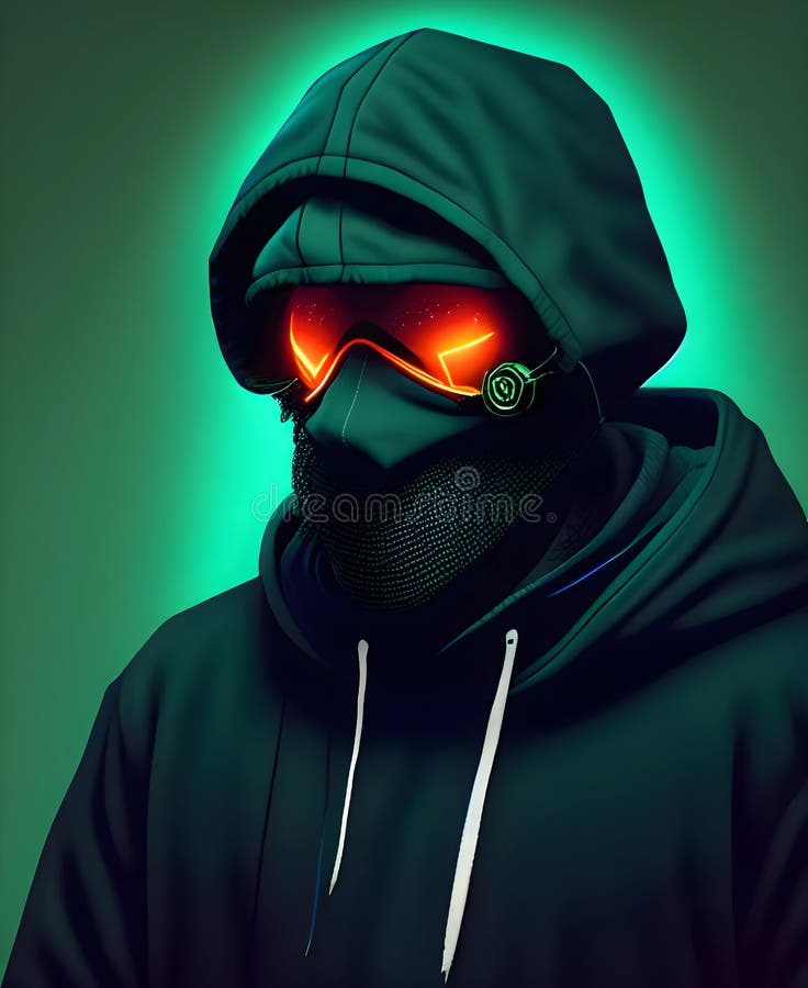 Image of the Cyber Computer Server Crime Hacker Stock Illustration ...