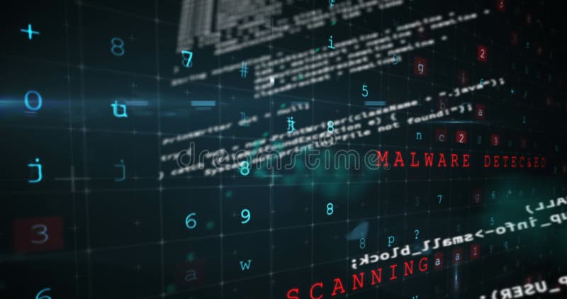 Image of Cyber Crime, Firewall on Black Background Stock Image - Image ...