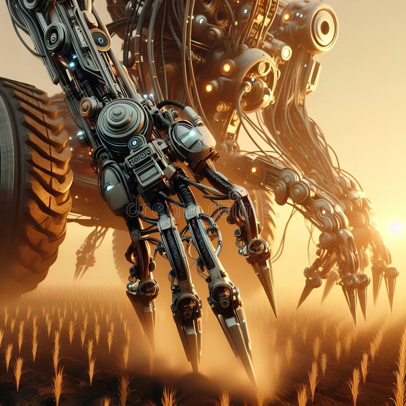 Image of Cybertechnology Helping in Agriculture Stock Illustration ...