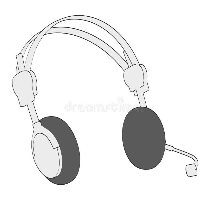 Image of 2d headphones stock illustration. Illustration of ...