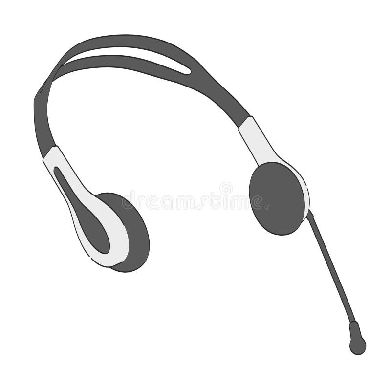 Image of 2d headphones stock illustration. Image of music - 35967132