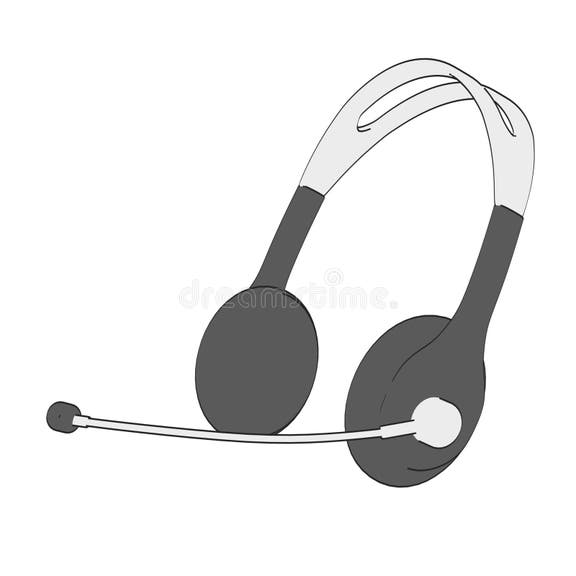 Image of 2d headphones stock illustration. Illustration of headphones ...
