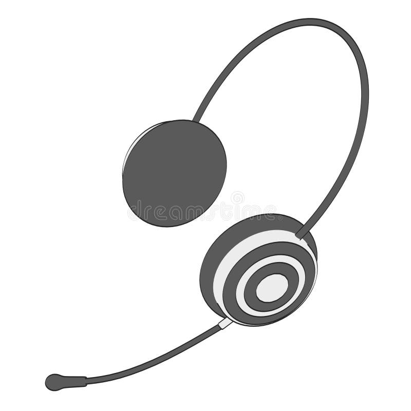 Image of 2d headphones stock illustration. Illustration of toon - 35967132