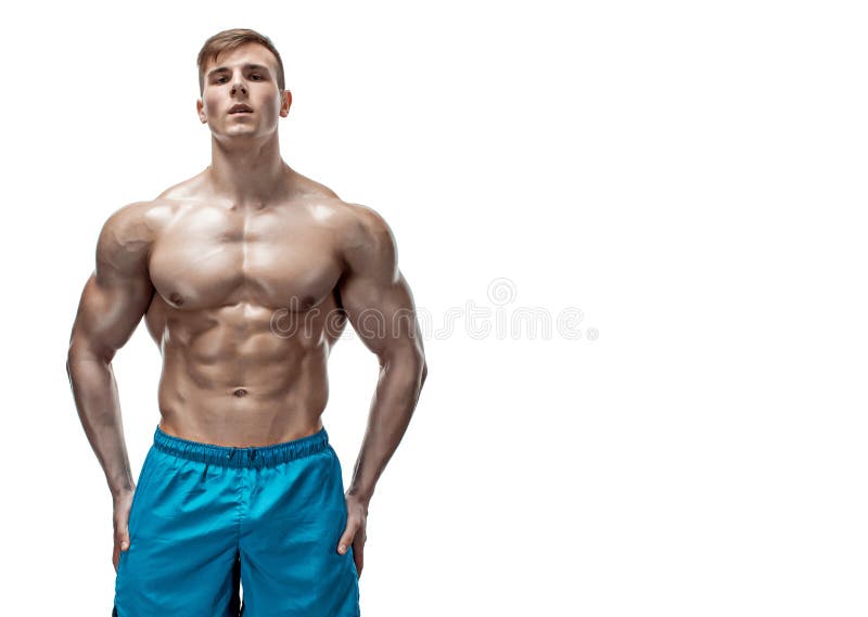 Image D'homme De Muscle Posant Dans Le Studio Image stock - Image du ...