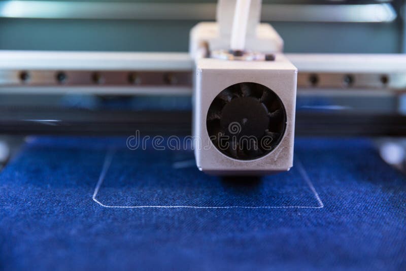 Image of a 3d Textile Printer. New Textile Technology. Stock Photo ...