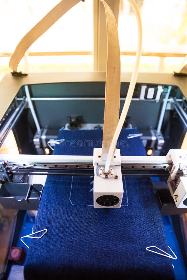 Image of a 3d Textile Printer. New Textile Technology. Stock Image ...