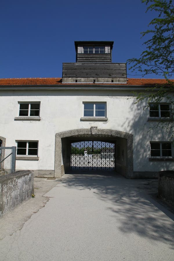 Image of the Dachau Concentration Camp Gate, an Emblem of Historical ...