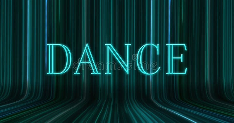 Image of Dance Text Over Light Trails on Black Background Stock ...