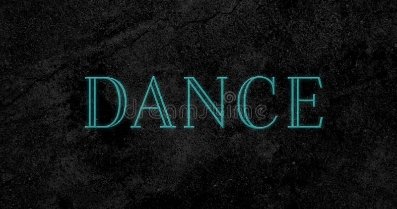 Image of Dance Text Sparking in Blue 4k Stock Illustration ...