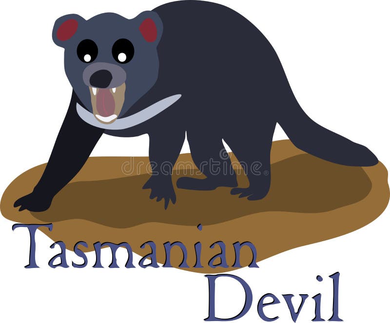 Image of the Tasmanian Devil Stock Vector - Illustration of ferocious ...