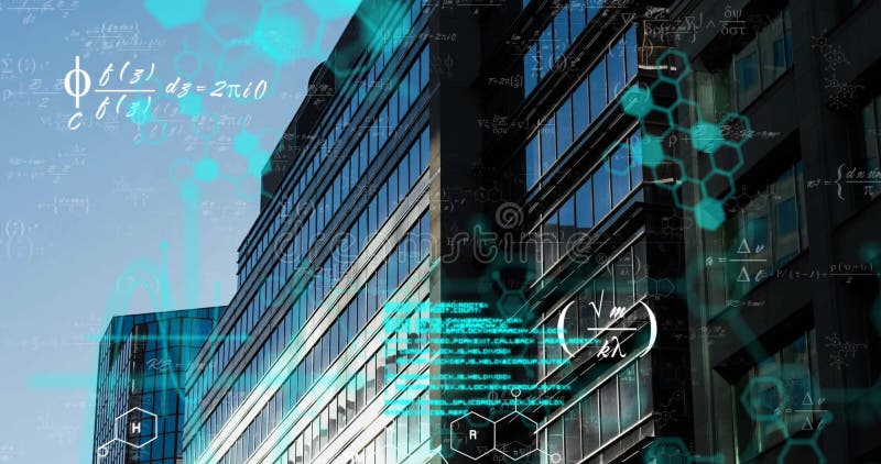 Image of Data Processing with Chemical Formula and Mathematical ...