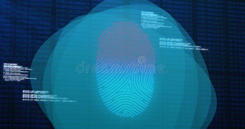 Image of Binary Coding and Globe on Black Background Stock Image ...