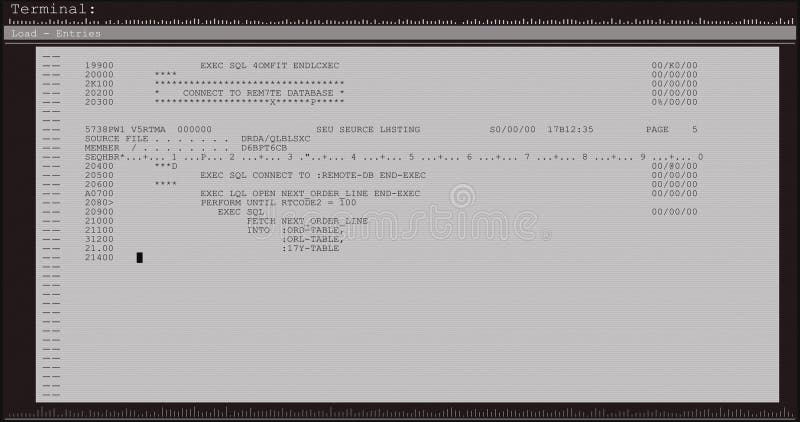 Image of Data Processing on Grey Computer Screen Stock Photo - Image of ...