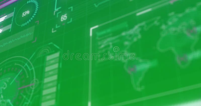 Image of Data Processing on Interface Stock Illustration - Illustration ...