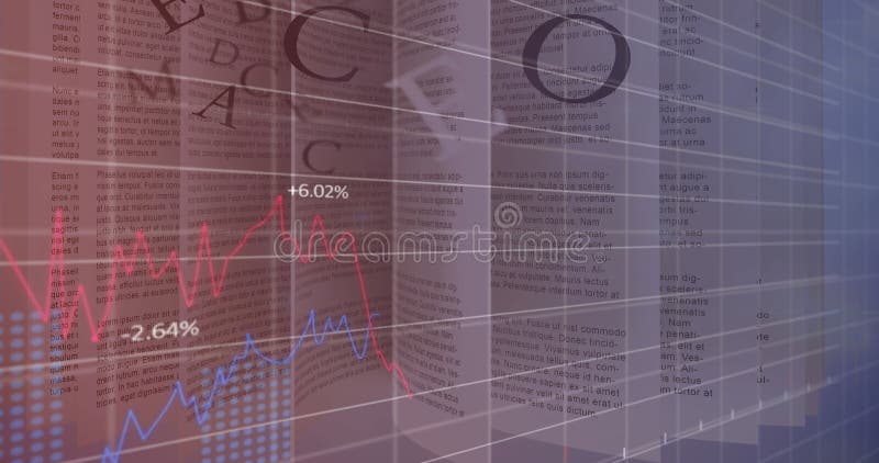 Image of Data Processing and Letters Over Book Stock Photo - Image of ...