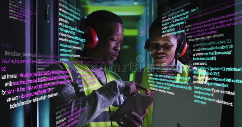 Image of Data Processing Over African American Male and Female ...