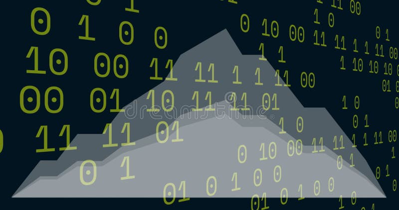 Image Of Data Processing Over Binary Coding Stock Illustration Illustration Of Virtual