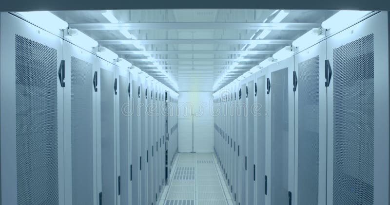 Image of Data Processing Over Computer Servers Stock Illustration ...