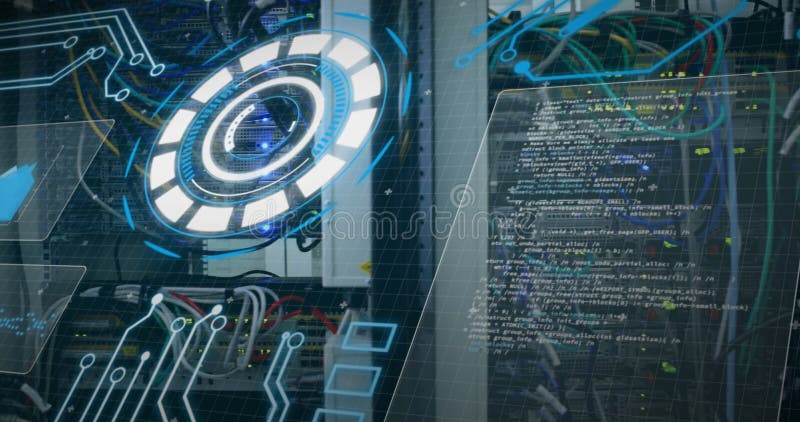 Image of Data Processing Over Computer Wires Stock Photo - Image of ...
