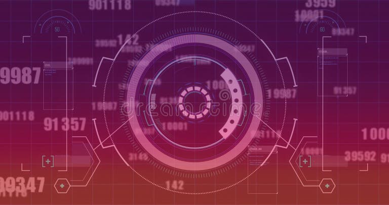 Image of Data Processing Over Diagrams and Scope Scanning Stock Photo ...