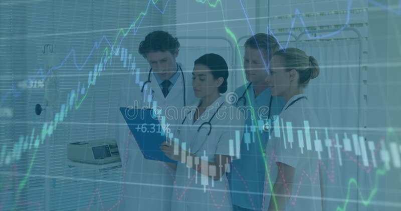 Image of Data Processing Over Diverse Doctors Stock Image - Image of ...