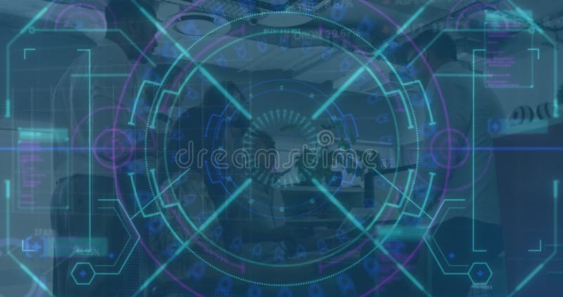 Image of Data Processing Over Diverse Group of People Stock Image ...