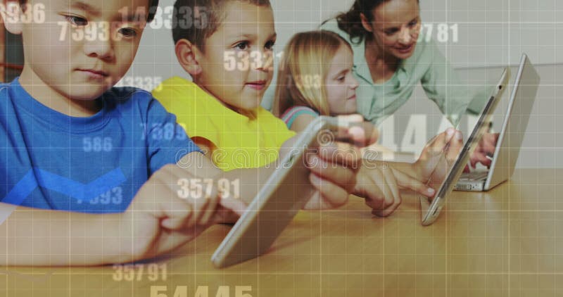 Image of Data Processing Over Diverse Schoolchildren and Teacher Using ...