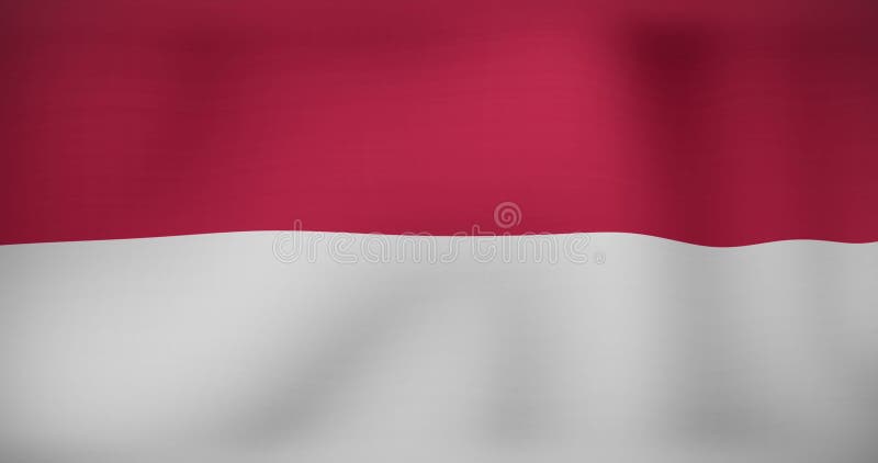 Image of Data Processing Over Flag of Indonesia Stock Illustration ...