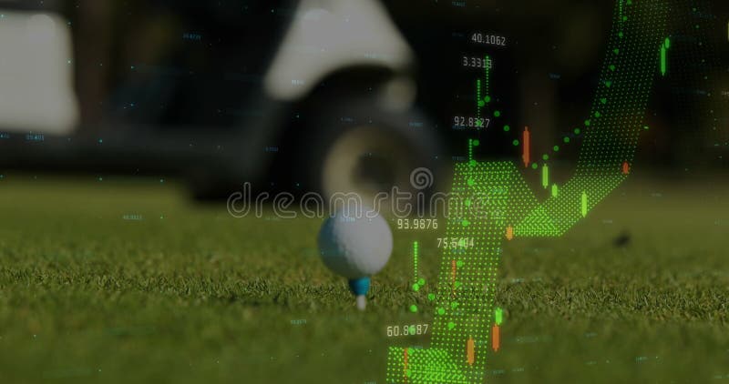 Image of Data Processing Over Golf Ball Stock Photo - Image of data, interface: 310923754