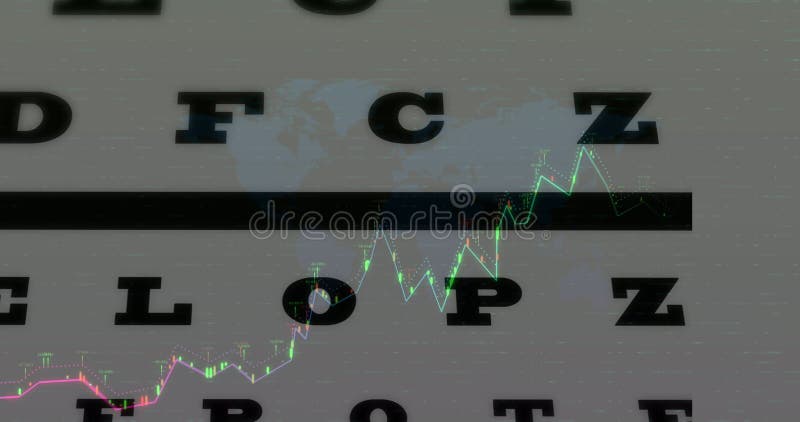 Image of Data Processing Over Letters and World Map Stock Photo - Image ...