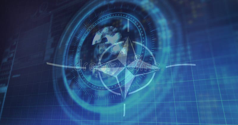 Image of Data Processing Over Nato Flag Stock Illustration ...