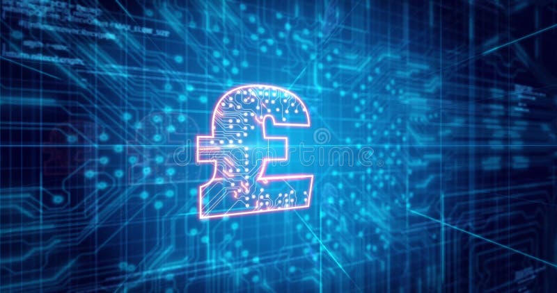 Image of Data Processing Over Pound Symbols Stock Photo - Image of ...