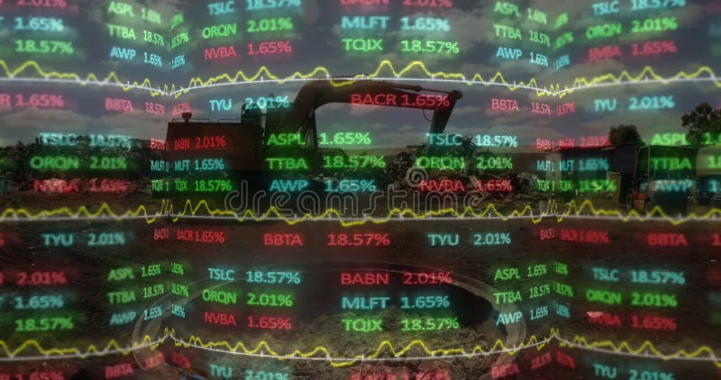 Image of Data Processing Over Rubbish Dump Stock Illustration ...