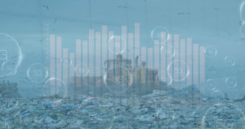 Image of Data Processing Over Rubbish Dump Stock Image - Image of ...