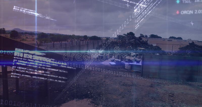 Image of Data Processing Over Rubbish Dump Stock Photo - Image of urban ...