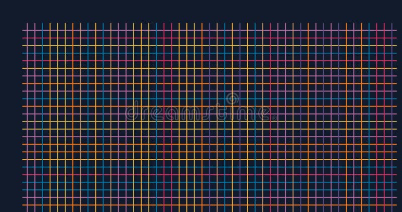 Image of Data Processing Over Screens and Grid on Black Background ...