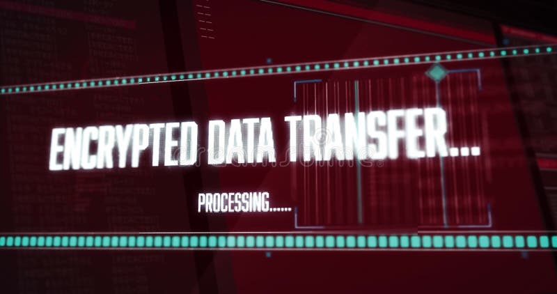 Image of Data Processing on Red Background Stock Photo - Image of ...