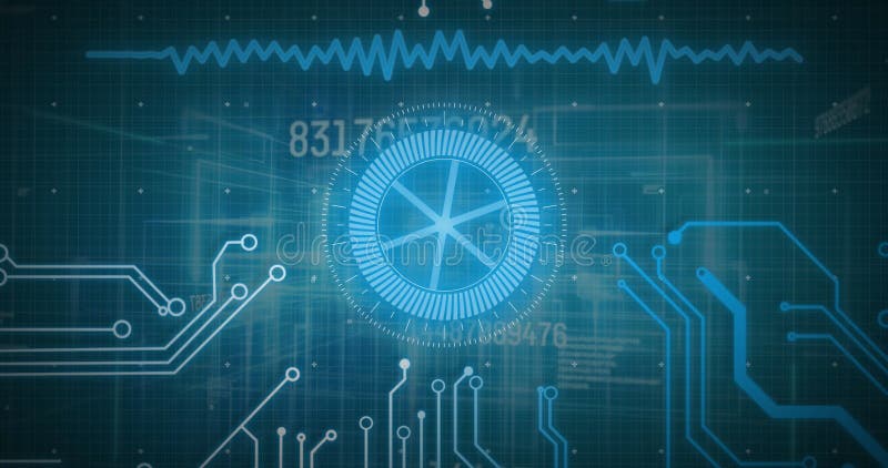 Image of Data Processing, Scope Scanning and Computer Circuit Board Stock Illustration ...